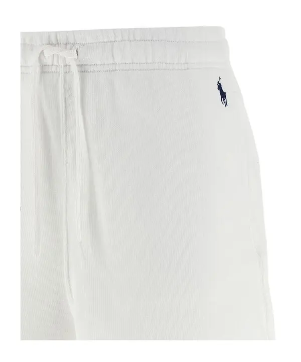 Polo Ralph Lauren Brushed Cotton Knit Drawstring Shorts With Raw Hem