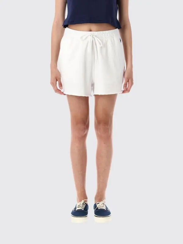 Polo Ralph Lauren Brushed Cotton Knit Drawstring Shorts With Raw Hem