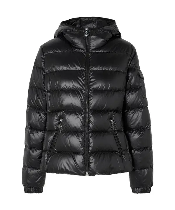 Moncler Gles Long-sleeved Down Jacket With Hood - Black