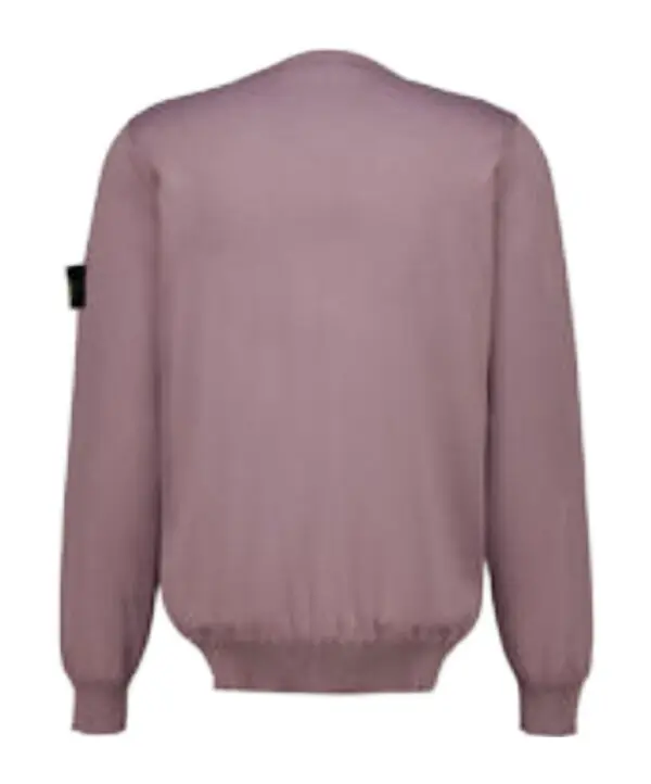 Stone Island Badge Crew Neck Knitted Sweater - Gray