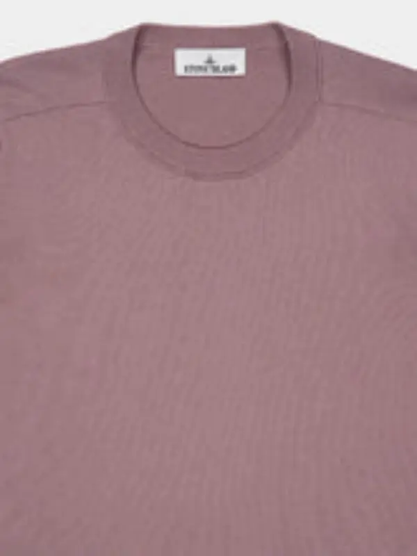 Stone Island Badge Crew Neck Knitted Sweater - Gray