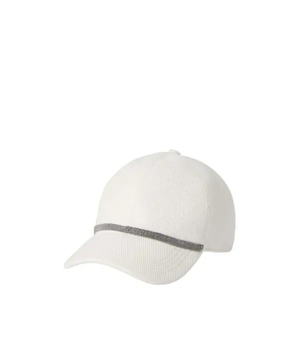 Brunello Cucinelli Embellished Baseball Cap - White