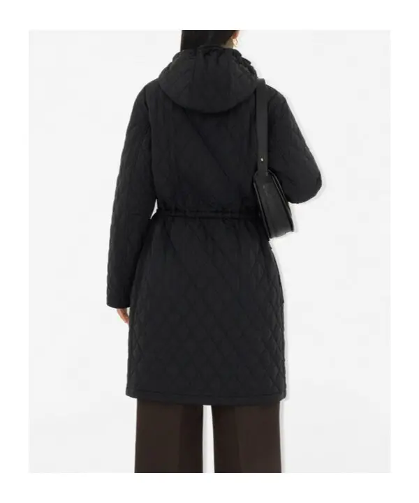 Burberry Quilted Hooded Down Coat