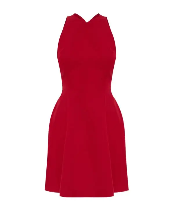 Versace Sleeveless Mini Dress With Medusa Head Appliqu