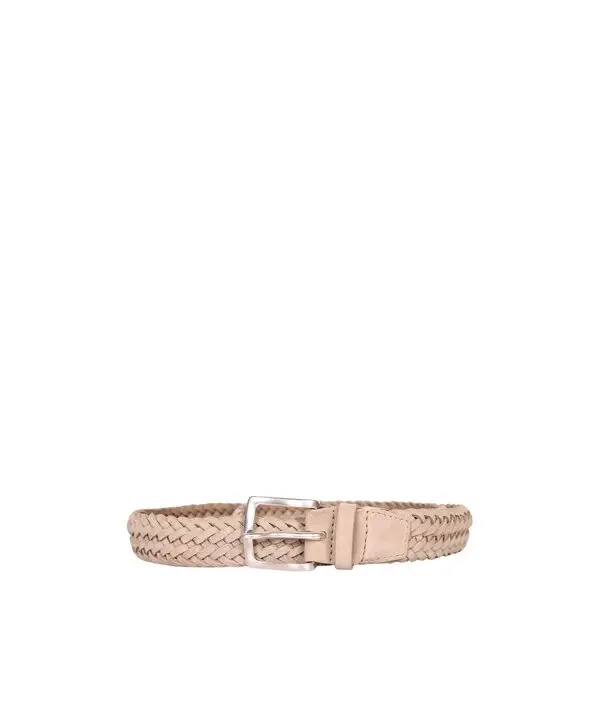 ORTIGNI Braided Belt - Nude