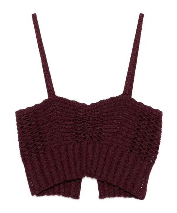 FORTE_FORTE Sleeveless Ribbed Knit Top