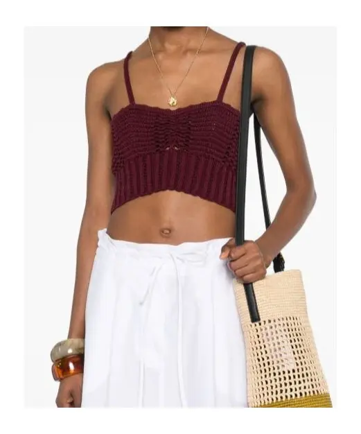 FORTE_FORTE Sleeveless Ribbed Knit Top