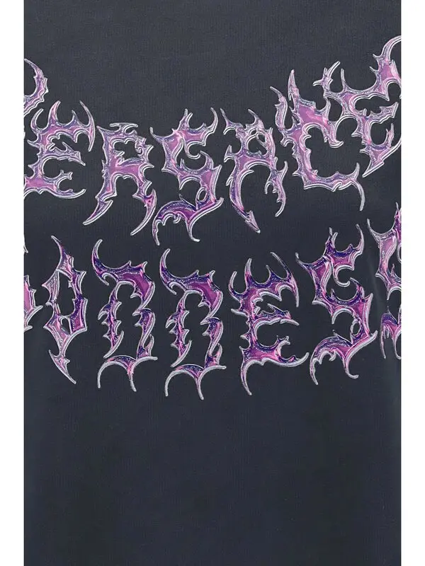 Versace Logo Print Crewneck T-shirt