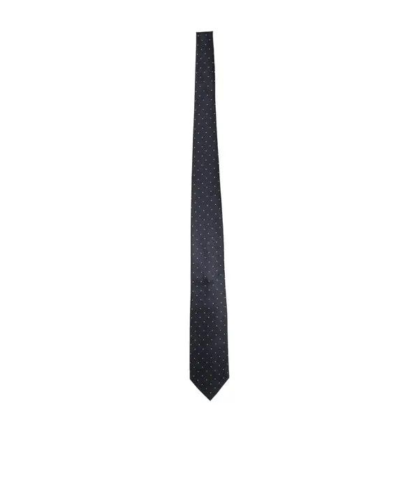 TOM FORD Polka Dot Silk Neck Tie - Black