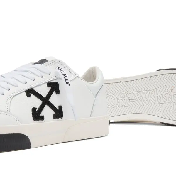 Off-White Vulcanized Lace-up Sneakers - White