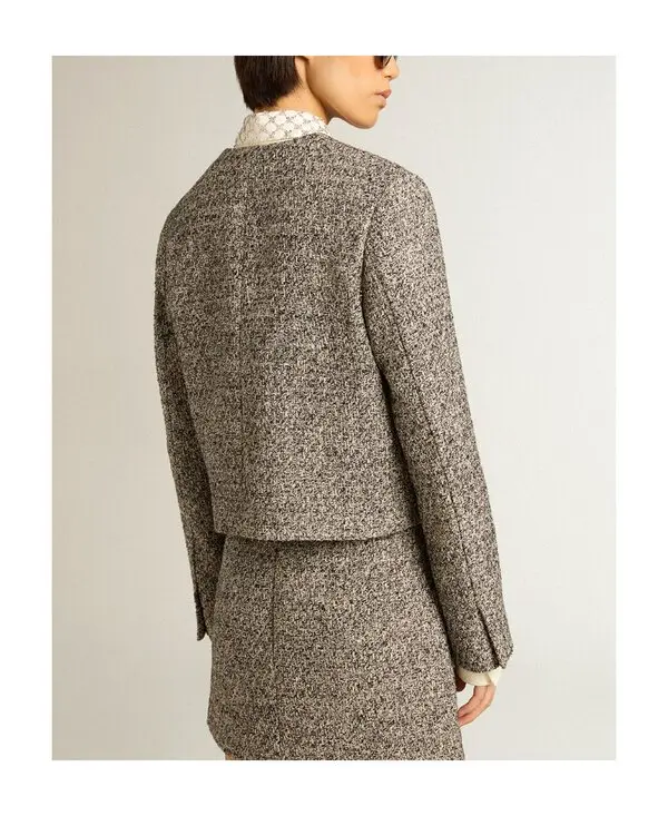 GOLDEN GOOSE Journey Crewneck Buttoned Jacket