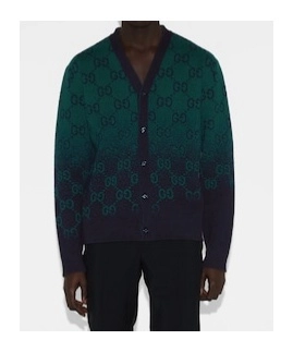 Gucci Monogrammed Button-up Cardigan