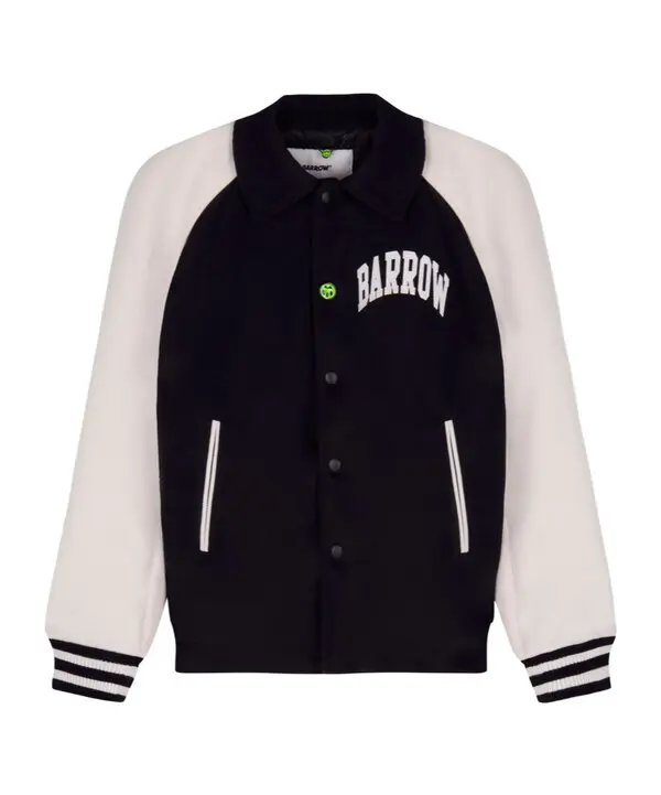 BARROW Logo Printed Varsity Jacket