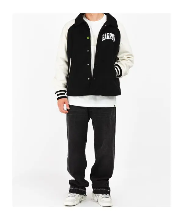 BARROW Logo Printed Varsity Jacket
