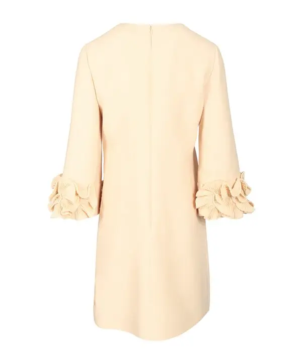 Valentino Garavani Crepe Couture Mini Dress With Floral Detail - To