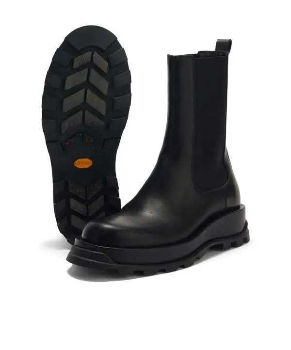 JIL SANDER Chelsea Boots With Vibram Soles - Black