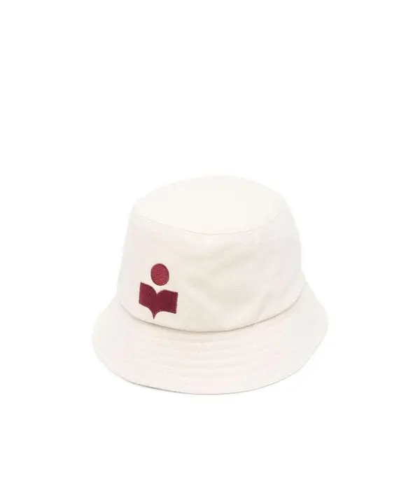 Isabel Marant Étoile Logo Embroidered Bucket Hat - White