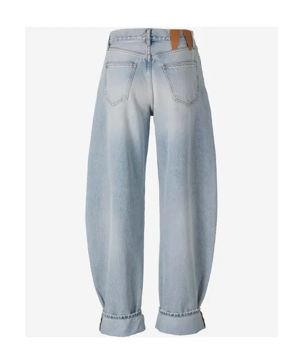 DARKPARK Barrel Cut Jeans With Hook-eye Buckles