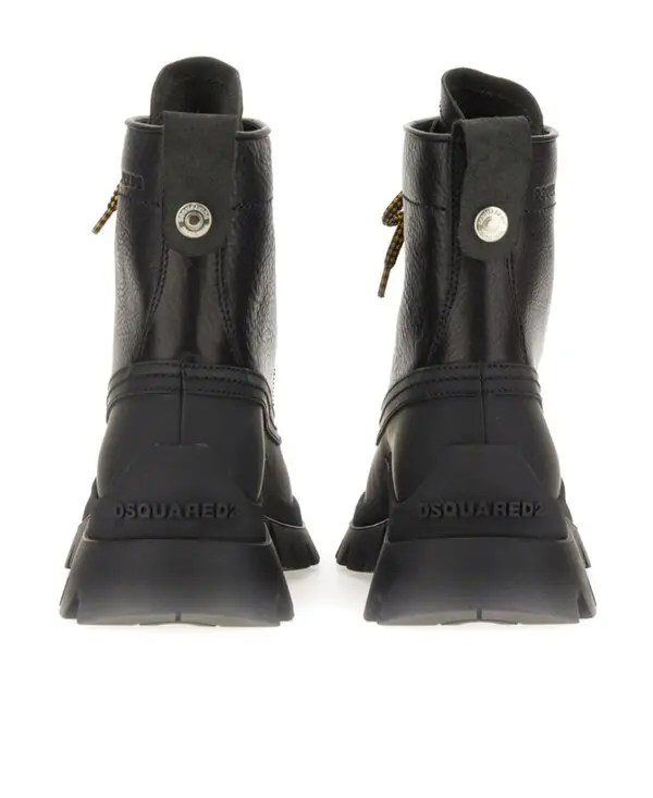 Dsquared2 Chunky Sole Lace-up Ankle Boots