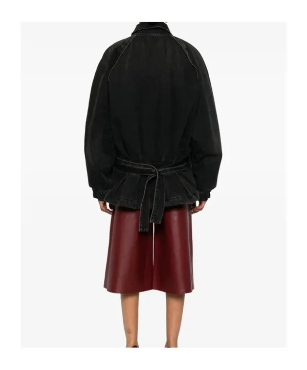 HAIKURE Zip-front Denim Jacket