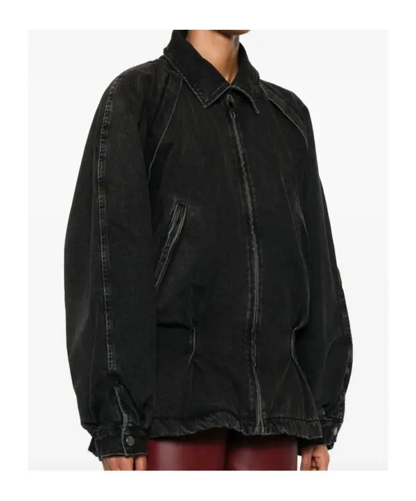 HAIKURE Zip-front Denim Jacket
