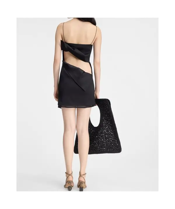 Jacquemus La Robe Elica Cutout Mini Dress - Black