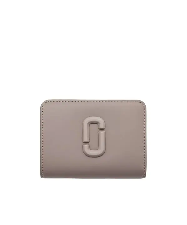 Marc Jacobs Covered J Marc Bi-fold Mini Wallet - Cement
