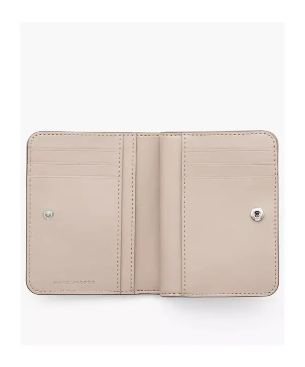 Marc Jacobs Covered J Marc Bi-fold Mini Wallet - Cement