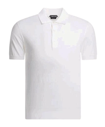TOM FORD Short-sleeved Knitted Polo Shirt