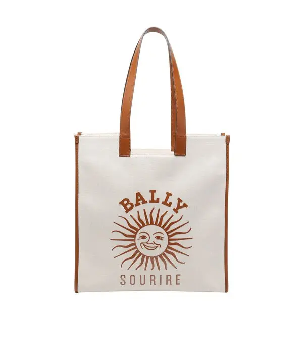 Bally Natural Easy Tote Bag - White