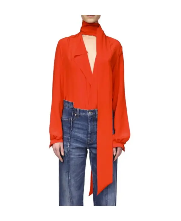 Victoria Beckham Scarf Detail Shirt