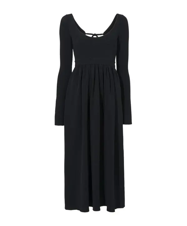 Proenza Schouler Long Sleeve Dress With Open Back Detail