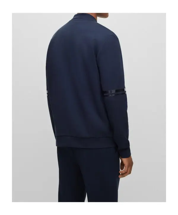 Hugo Boss Long-sleeved Zip-up Jacket With Logo Detail