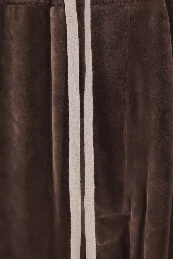 Rick Owens Drawstring Straight Leg Trousers - Black