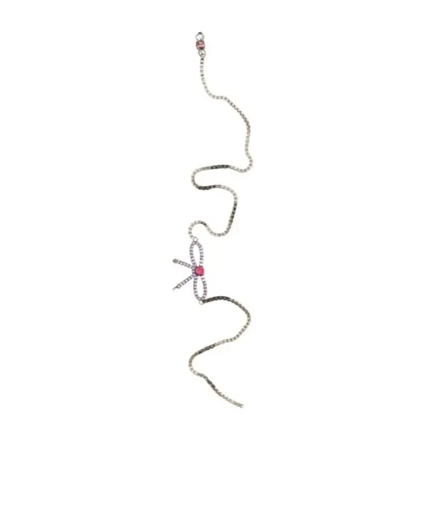 Dsquared2 Bow Crystal Long Earrings - Multicolor