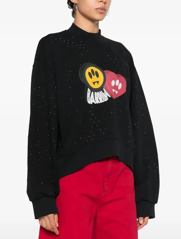 BARROW Logo High Neck Sweatshirt