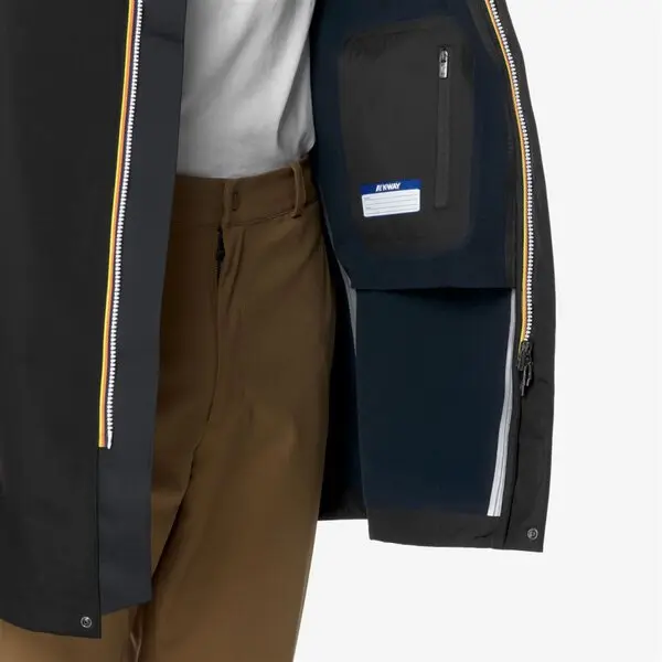 K-WAY Long-sleeved Jacket - Black-blue Depth