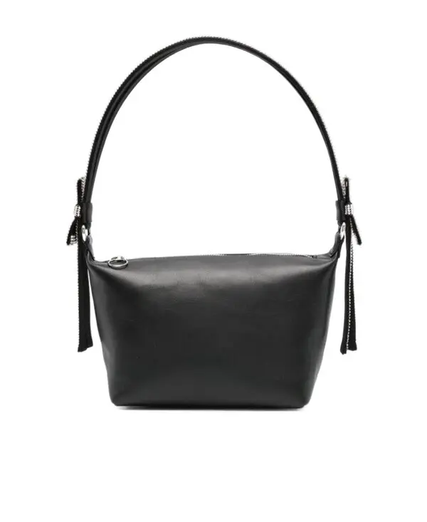 Kara Double Bow Shoulder Bag - Black