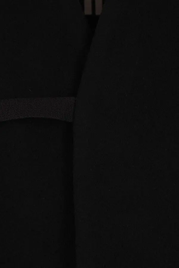 Rick Owens Sleeveless Long Coat - Black