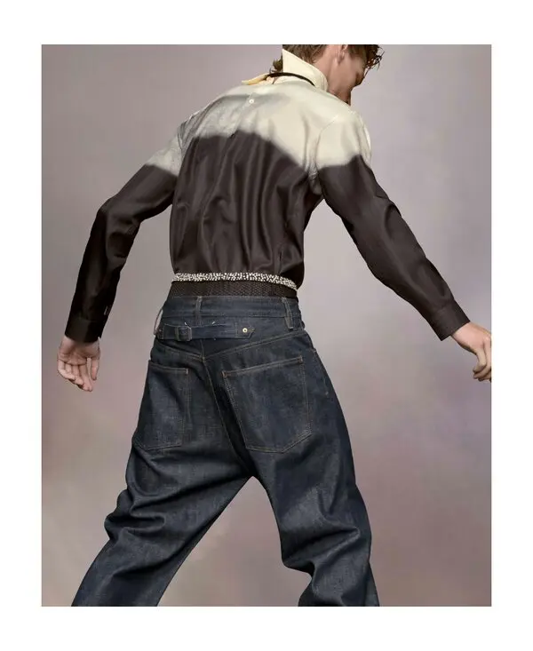 MAISON MARGIELA Trompe L'oeil Printed Long Sleeve Shirt