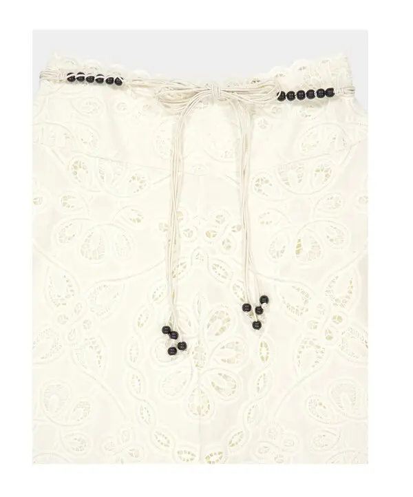 Zimmermann Rhiannon Embroidered Maxi Skirt