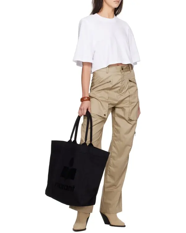Isabel Marant Étoile Logo Print Tote - Black