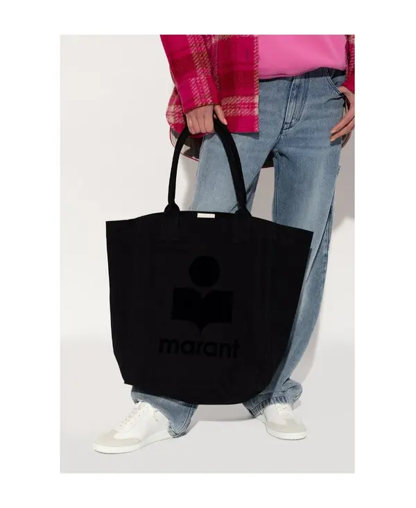 Isabel Marant Étoile Logo Print Tote - Black