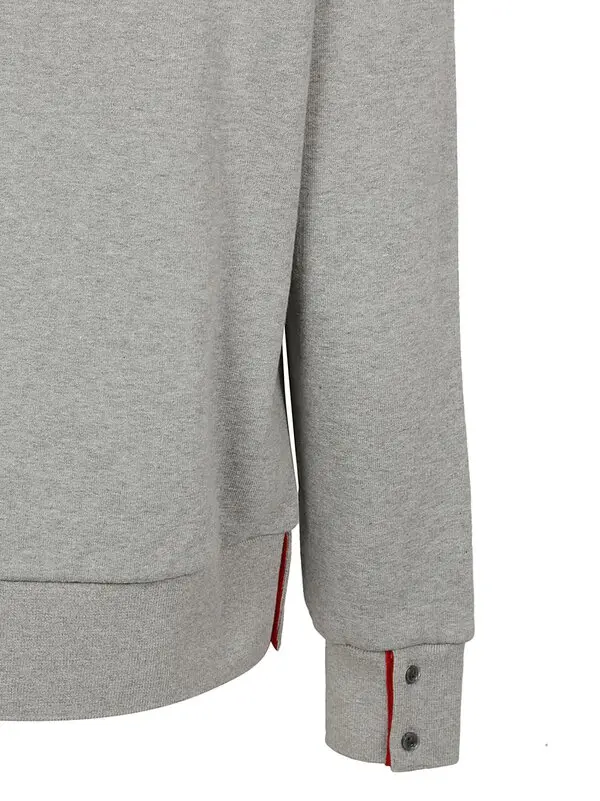 Thom Browne Rwb Stripe Zip-up Hooded Jacket