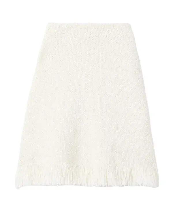 Chloé Knitted Fringed Mini Skirt - No
