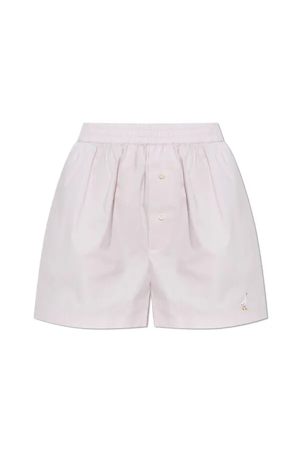 Moschino Embroidered Elastic Waist Shorts