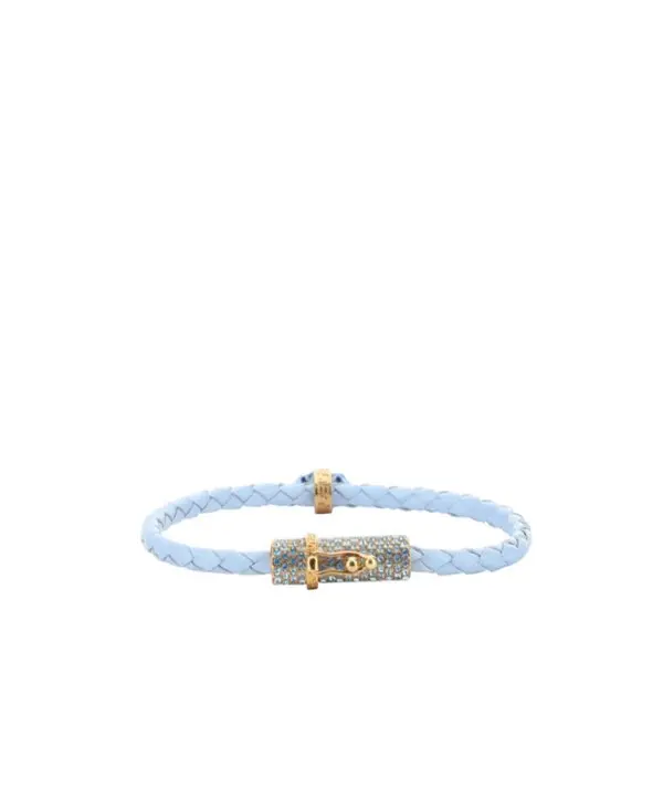 Versace Medusa Headdress Pendant Bracelet - Blue