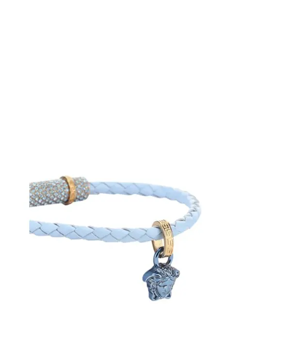 Versace Medusa Headdress Pendant Bracelet - Blue