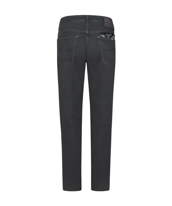 Jacob Cohen Scott Garment-dye Twill Pants - Black