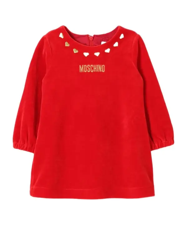 Moschino Embroidered Long Sleeve Dress